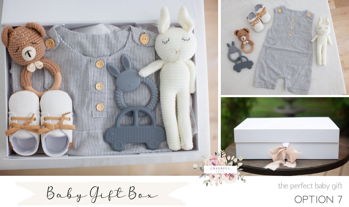 Welcome Baby Gift Box Set with personalized gift tag – Cheerful Lane